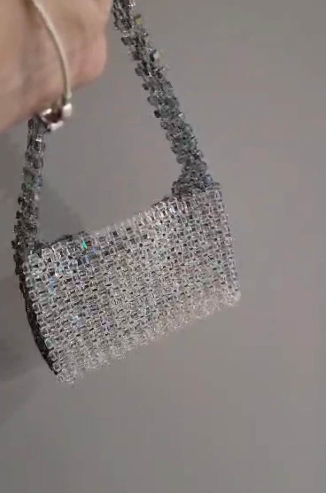 Real Crystals Bag. Made From 1200 Real Crystals. Not Plastic ( Glass ...