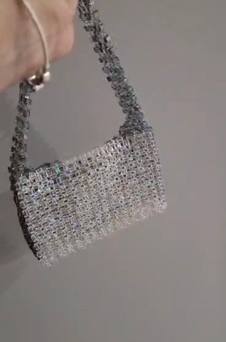 Real Crystals Bag. Made From 1200 Real Crystals. Not Plastic ( Glass ...