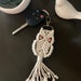 Macrame Owl Keychain - Etsy