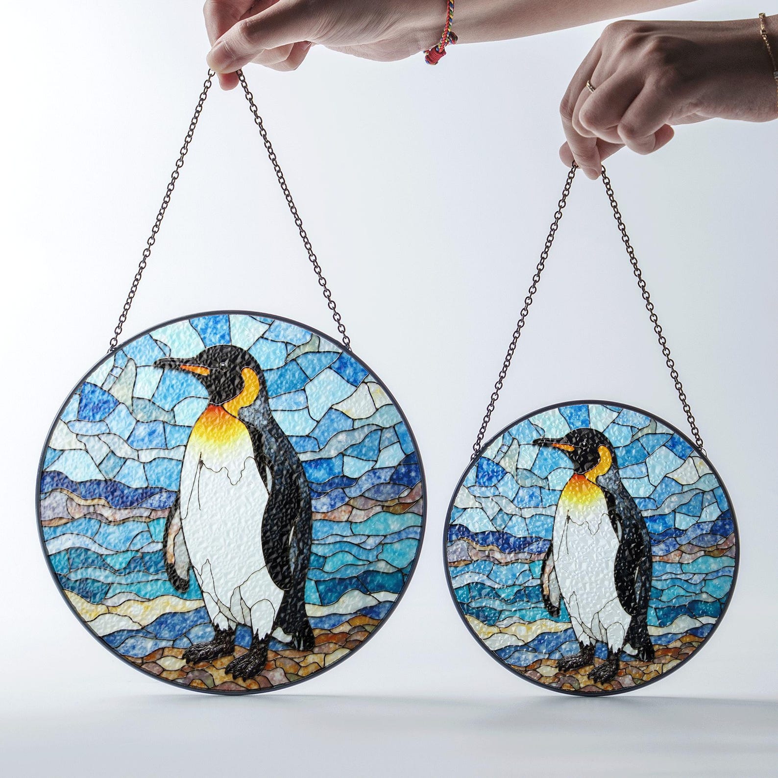 Penguin Stained Glass Suncatcher Window Hanging Gift for Bird Lovers - Etsy