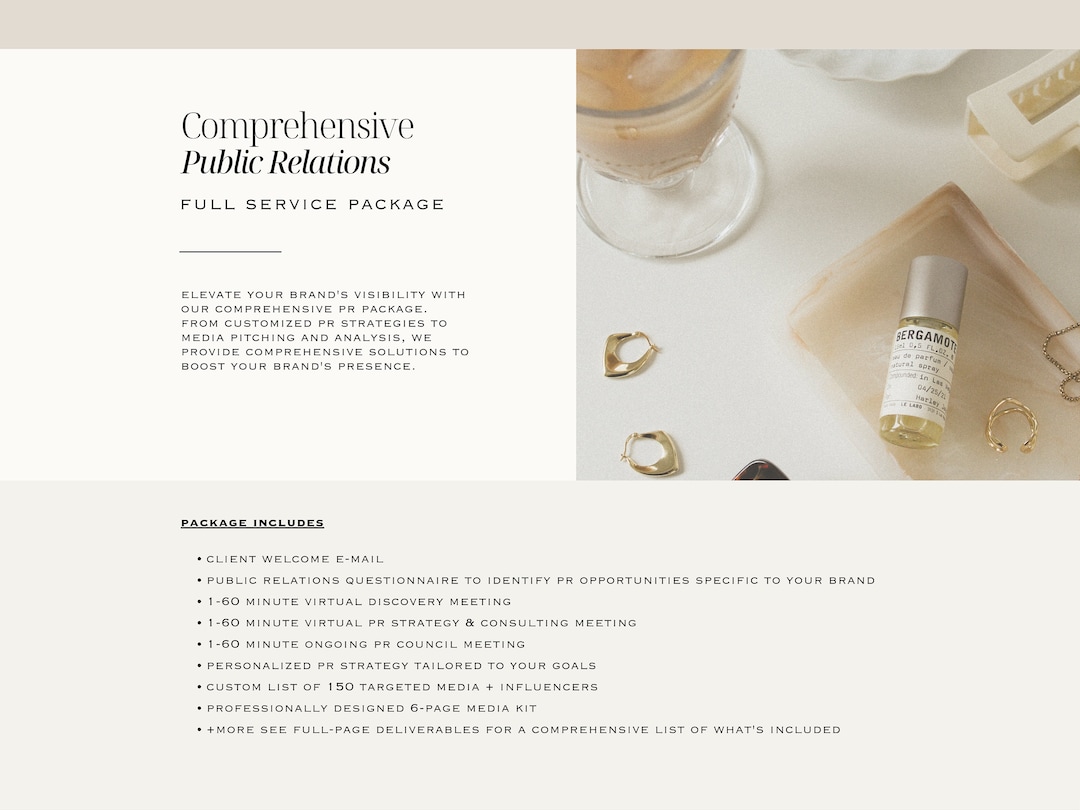 Comprehensive-service PR Package: Public Relations, Press Release ...