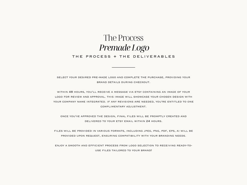 Pre-made Logo: Text Logo, Simple Logo, Branding Logo, Minimalist Logo ...