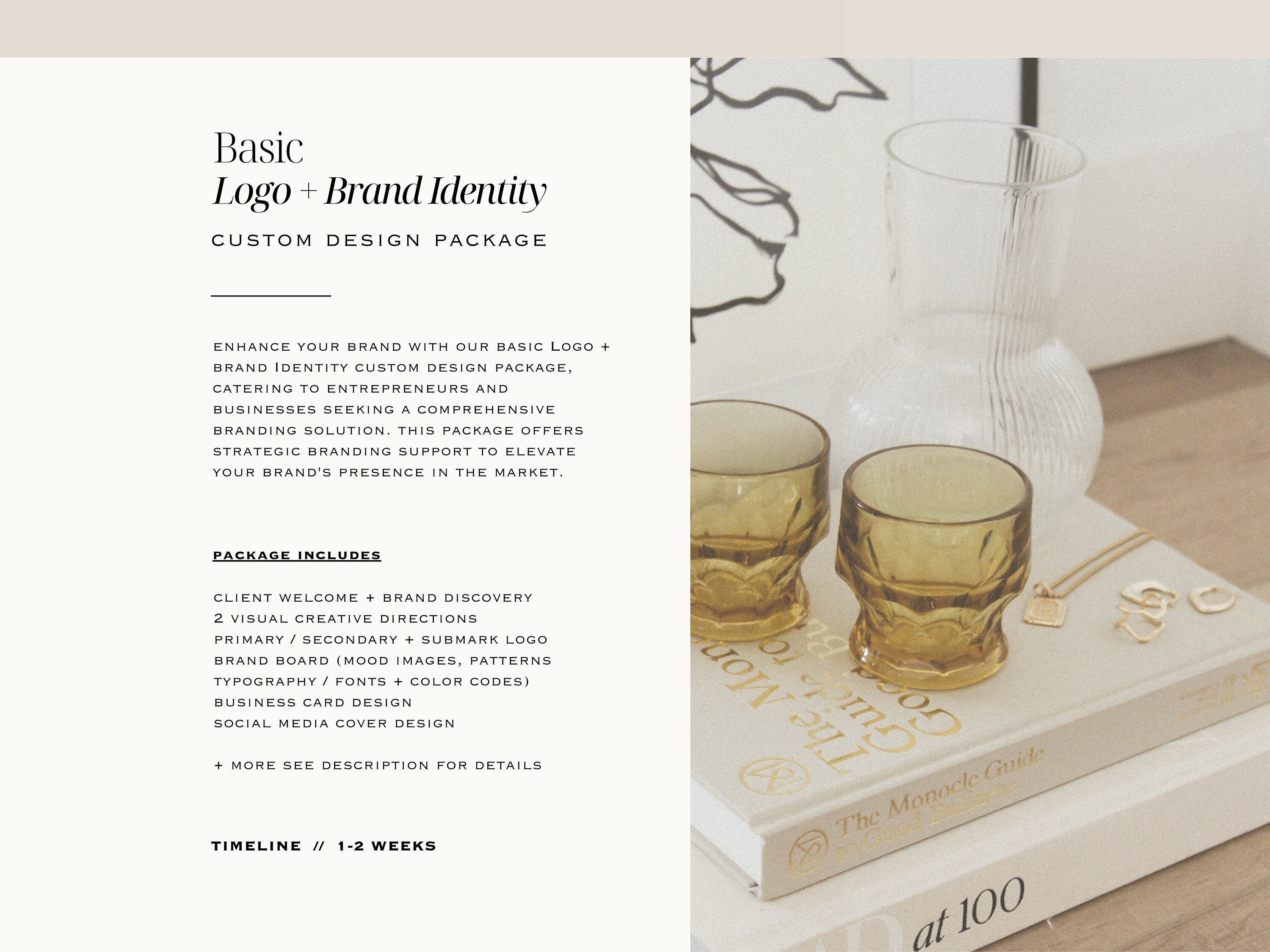 Basic Package-logo Brand Identity: Custom Design Package, Custom Logo ...