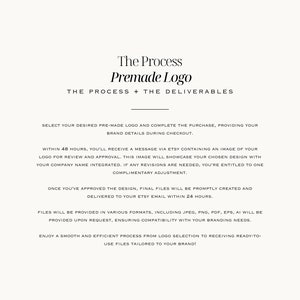 Pre-made Logo: Text Logo, Elegant Logo, Branding Logo, Modern Logo ...