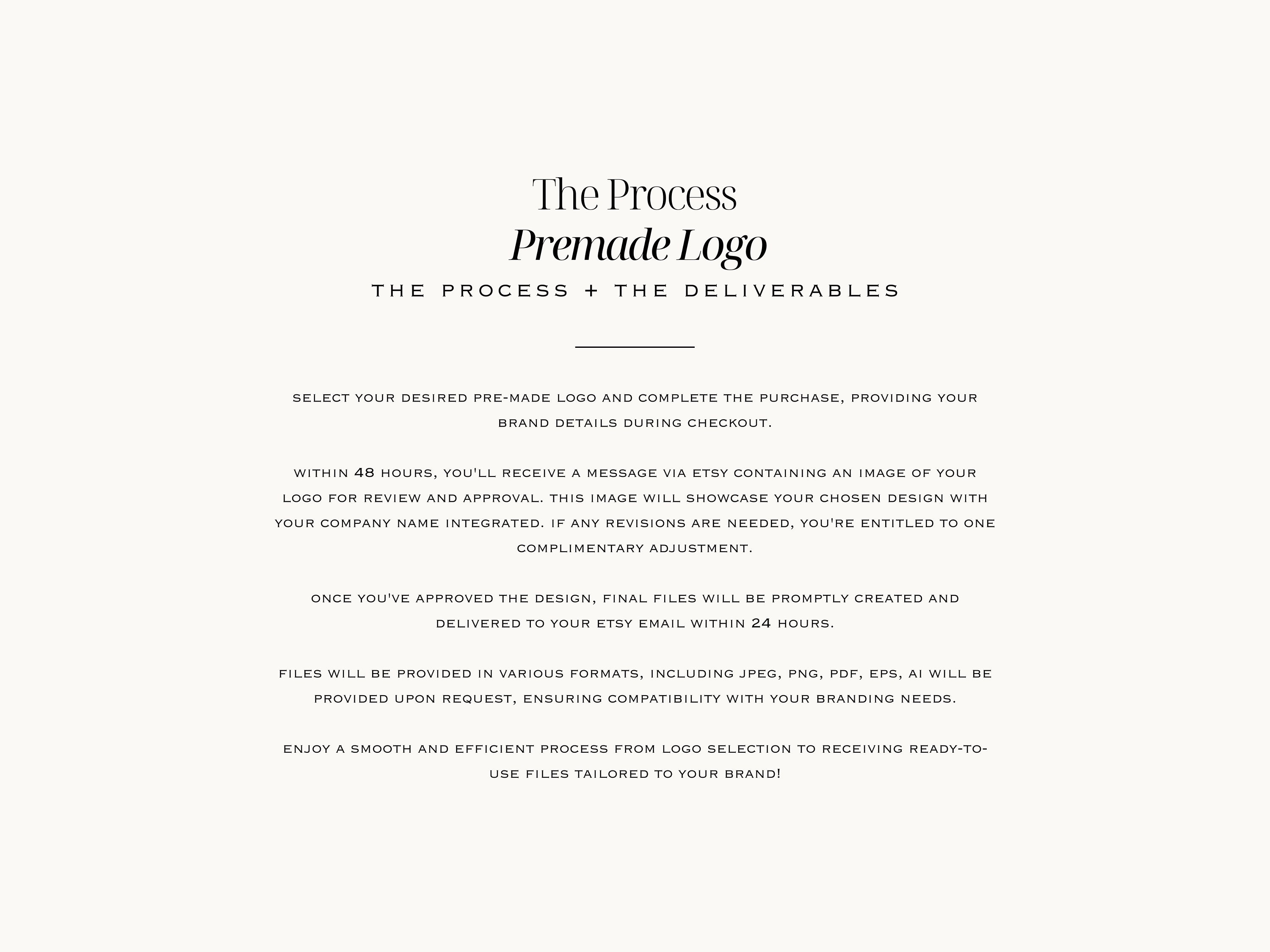 Pre-made Logo: Text Logo, Handwritten Logo, Branding Logo, Modern Logo ...