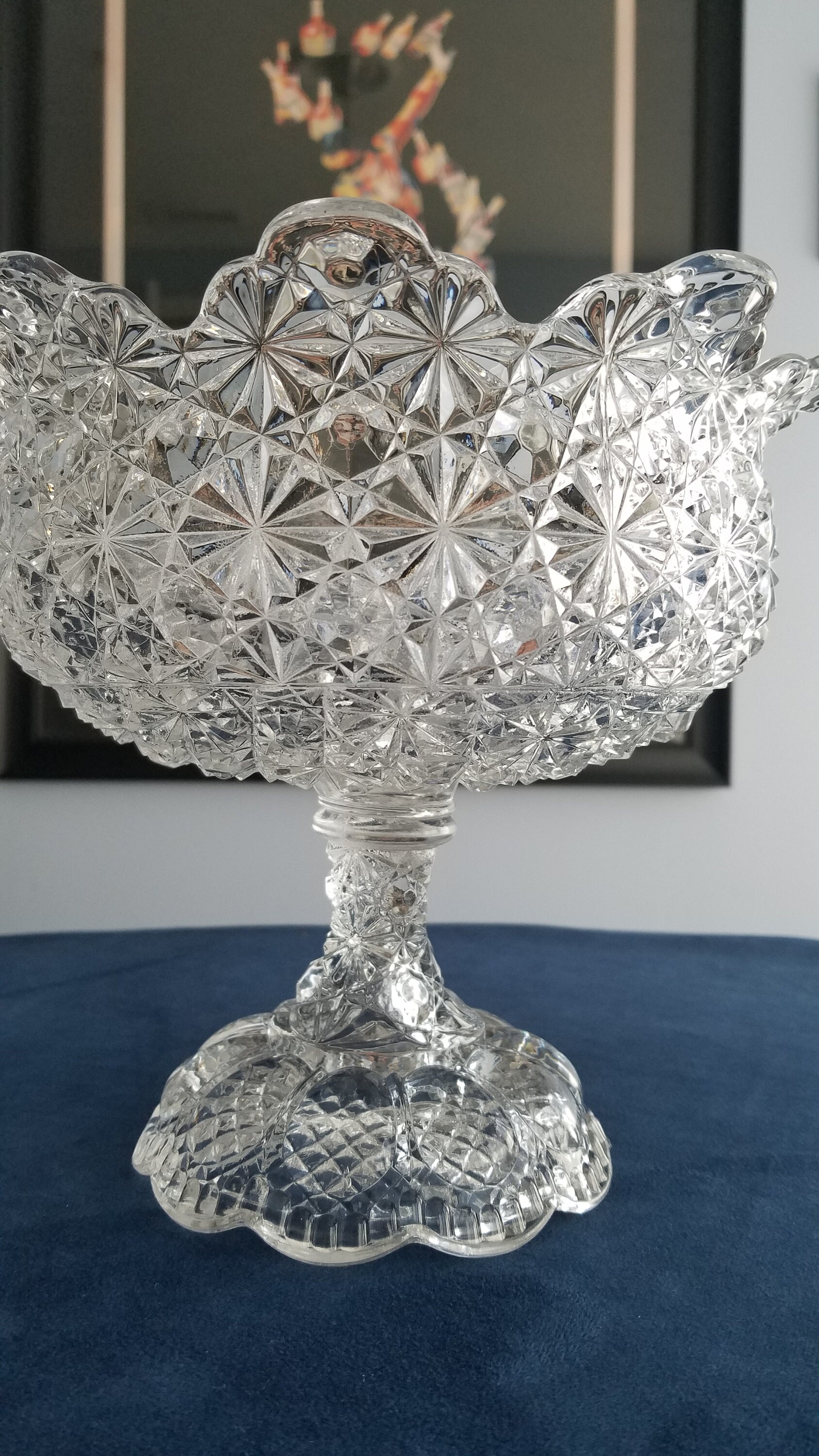 Compote Centerpiece Daisy and Button Antique - Etsy