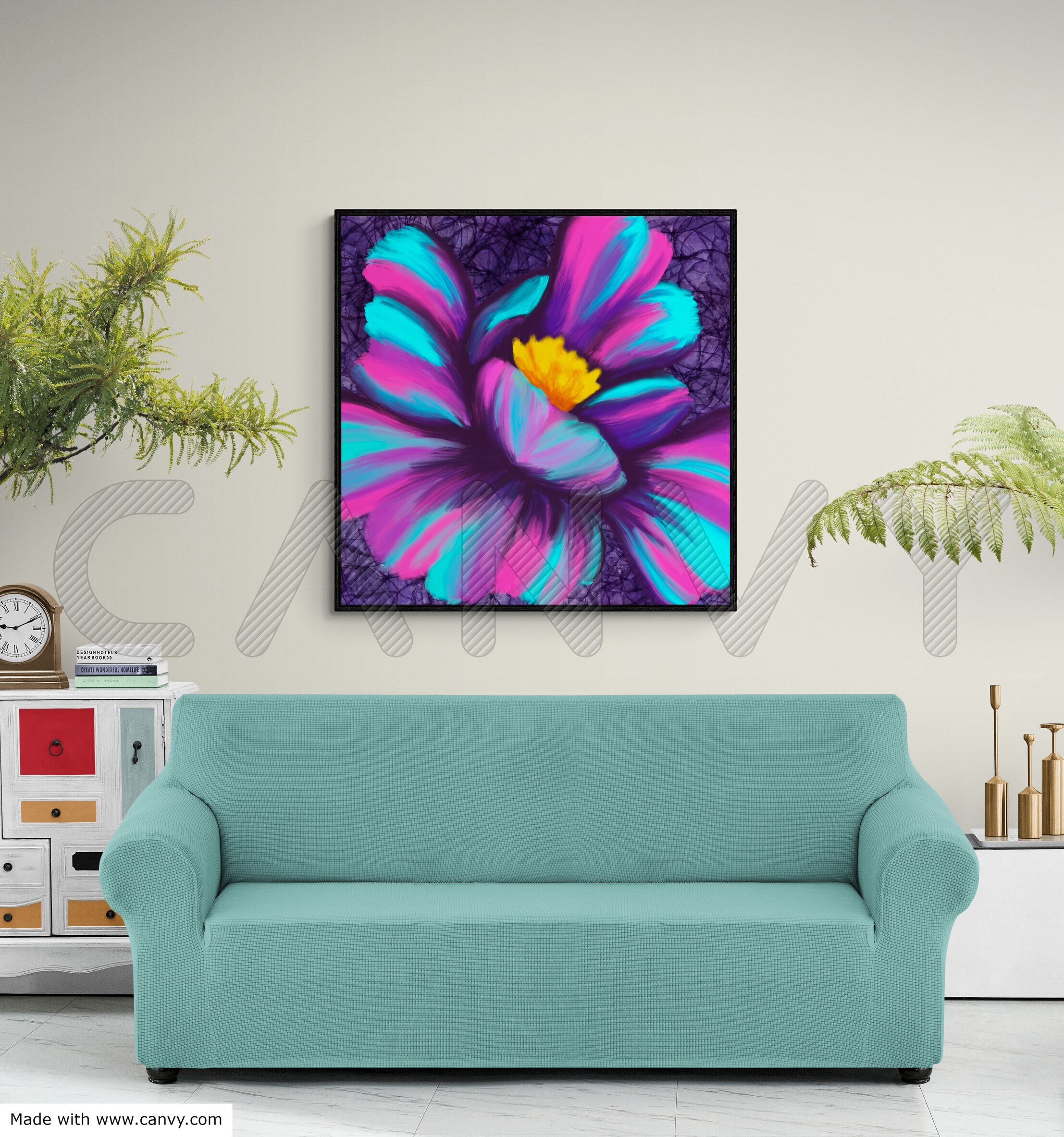 Bright Neon Colors Flowers