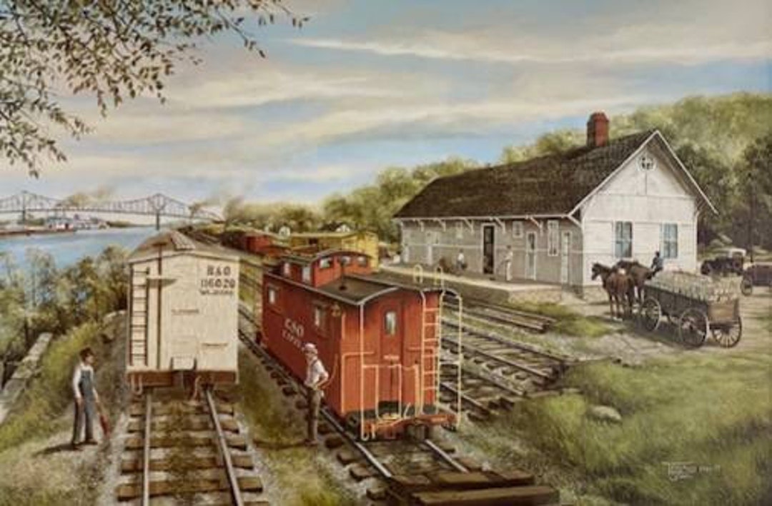 Pomeroy Freight Station / Limited Edition, Signed Thomas Stahl Original ...