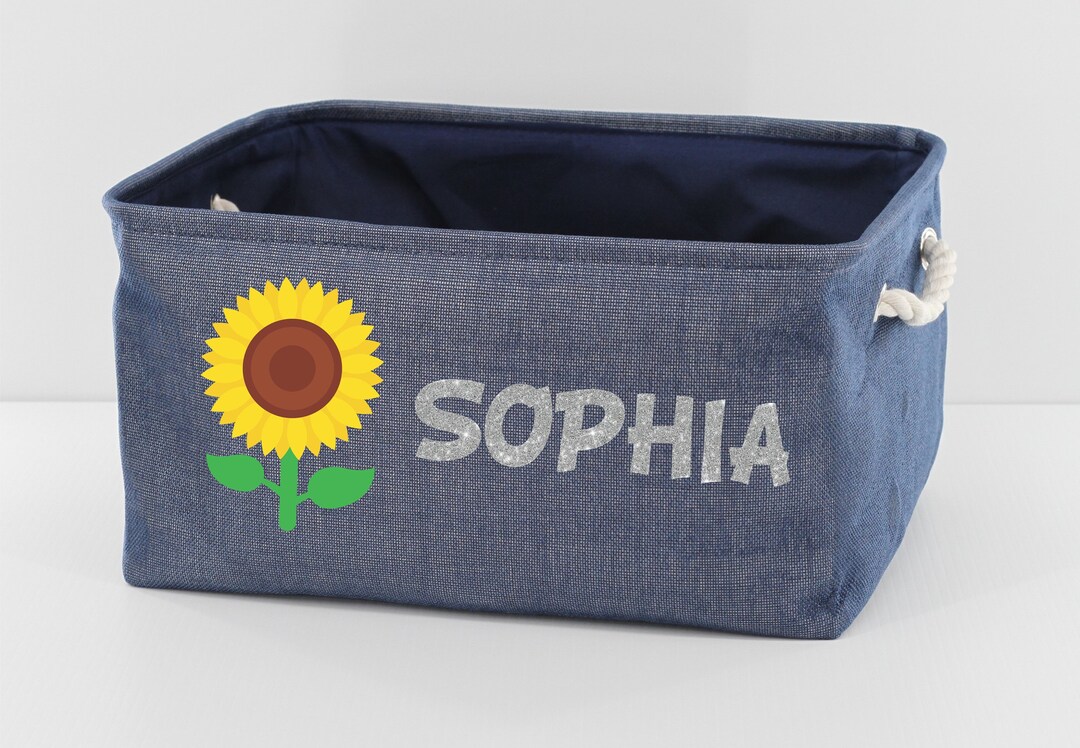 Personalized Child Toy Storage Basket Child Room Accessory With ...