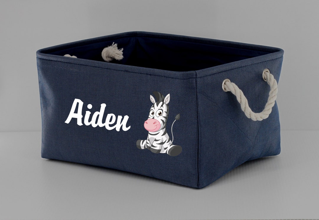 Personalized Child Toy Storage Basket Child Toy Bin for Boys or Girls ...