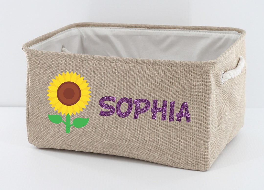 Personalized Child Toy Storage Basket Child Room Accessory With ...