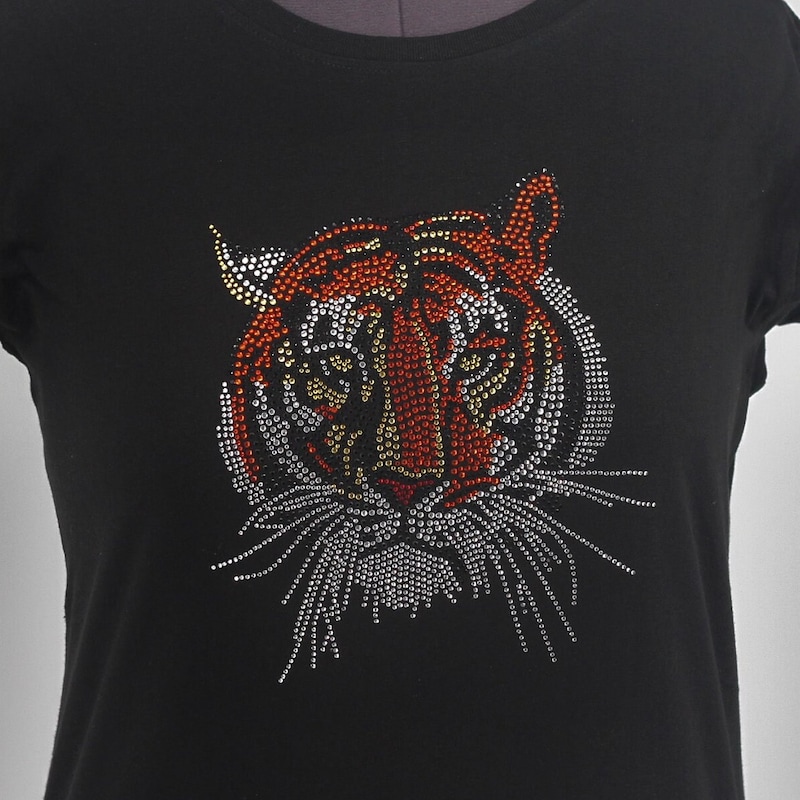 Rhinestone Tiger - Etsy