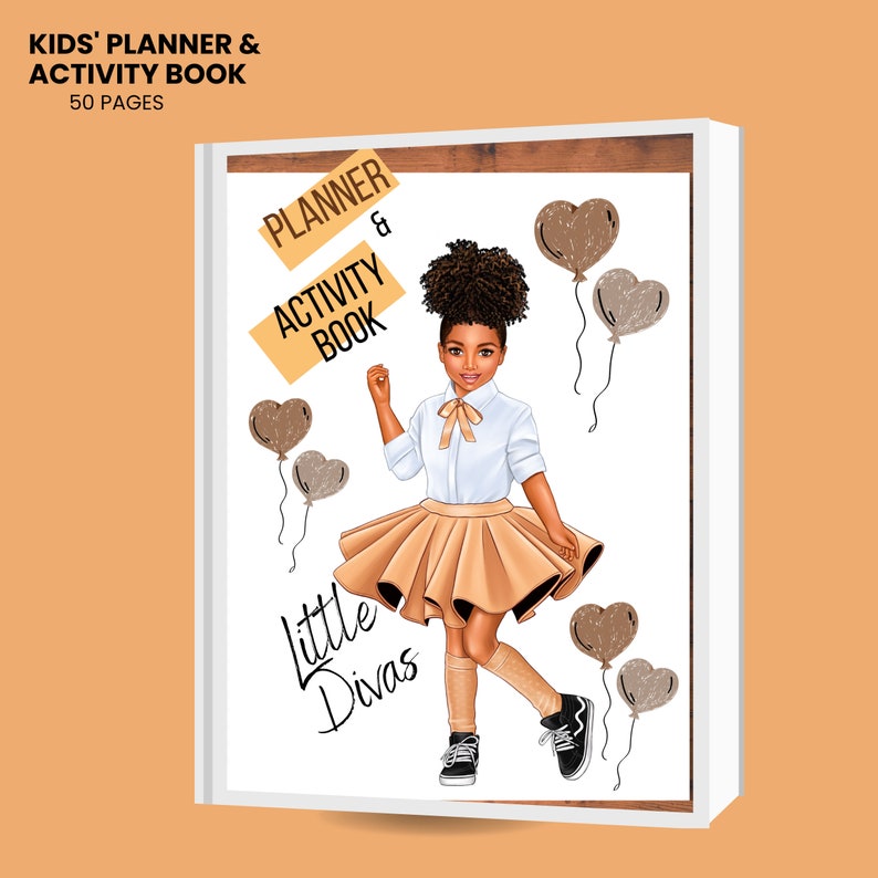 Kids Printable Planner and Activity Book Colorful Planner & - Etsy