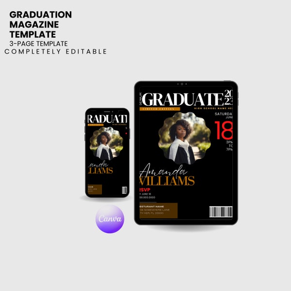 Graduation Magazine - Etsy