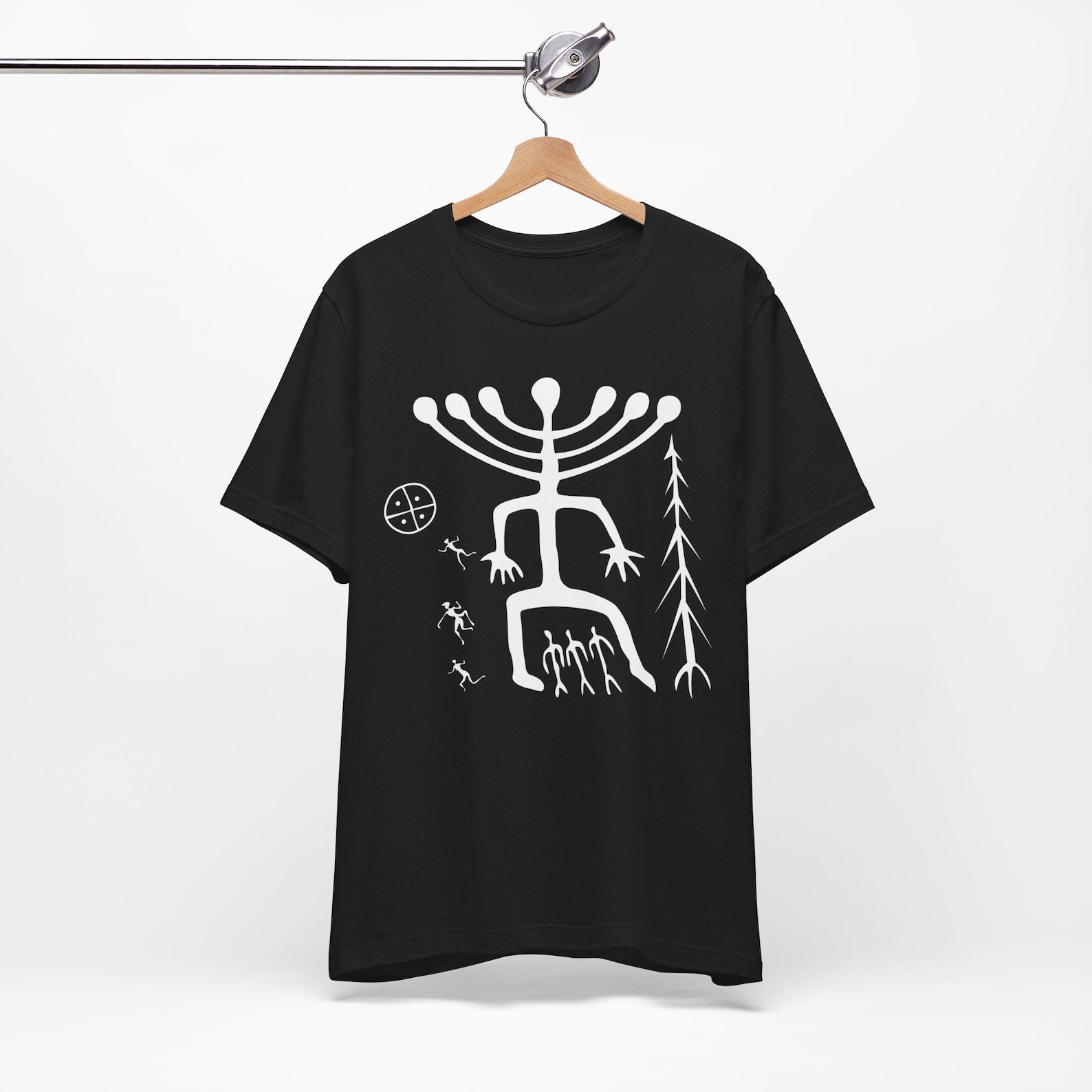 Seven-headed Deity T-shirt: Siberian Petroglyph Shamanic Tee - Etsy