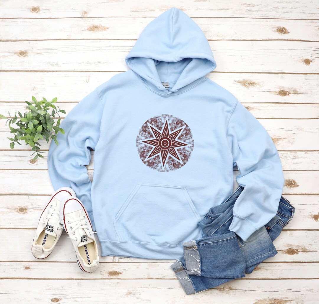 Star of Ishtar Hoodie Symbol of Inanna Sweatshirt Goddess Hoodie ...