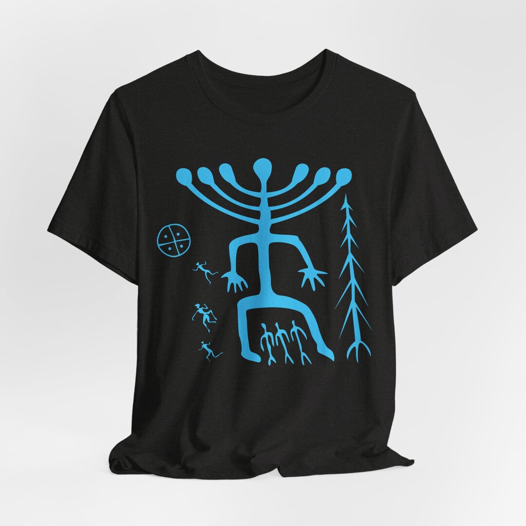 Seven-headed Deity T-shirt: Siberian Petroglyph Shamanic Tee - Etsy
