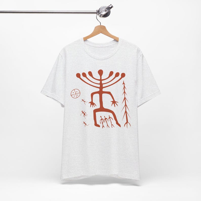 Seven-headed Deity T-shirt: Siberian Petroglyph Shamanic Tee - Etsy
