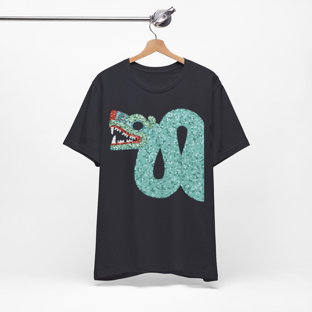 Aztec Mosaic Snake Shirt Turquoise Mosaic Serpent Tshirt Aztec Art T ...