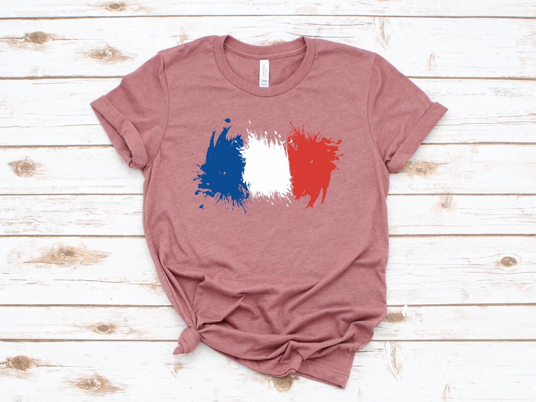 France T-shirt French Flag Tee France T Shirt - Etsy