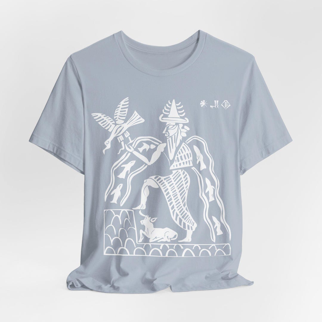 Enki Sumerian God T-shirt Anunnaki Shirt Mesopotamian Mythology Tee - Etsy