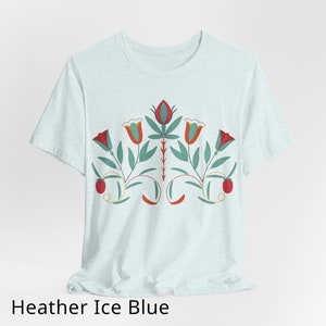 Native American Inspired Floral Design T-shirt, Native American Style ...