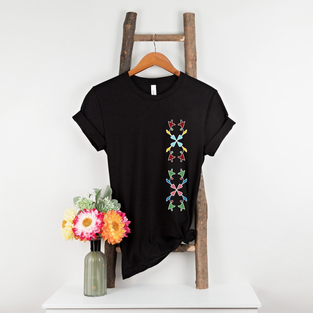 Native American Style Floral Design T-shirt, Native American Inspired ...