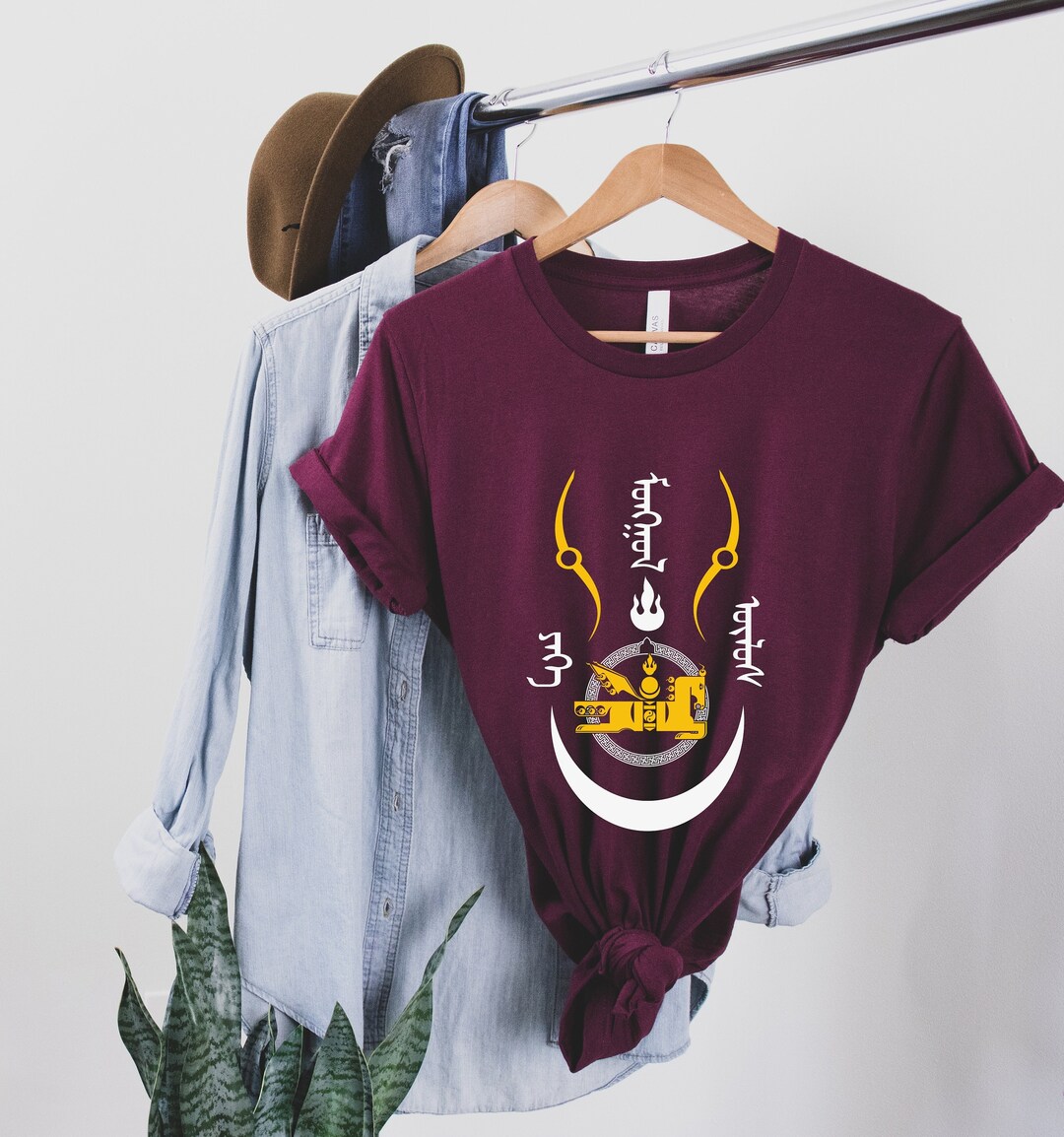 Mongol Empire T-shirt, Battle Flag of Mongols Unisex Jersey Short ...