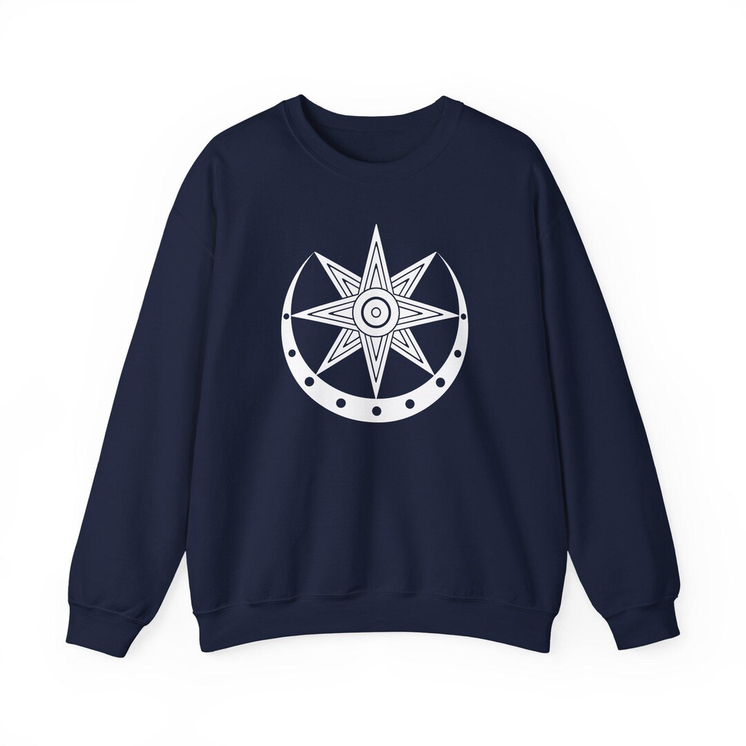 Inanna Ishtar Star Goddess Sweatshirt: Mesopotamia Sun Symbol Pullover ...
