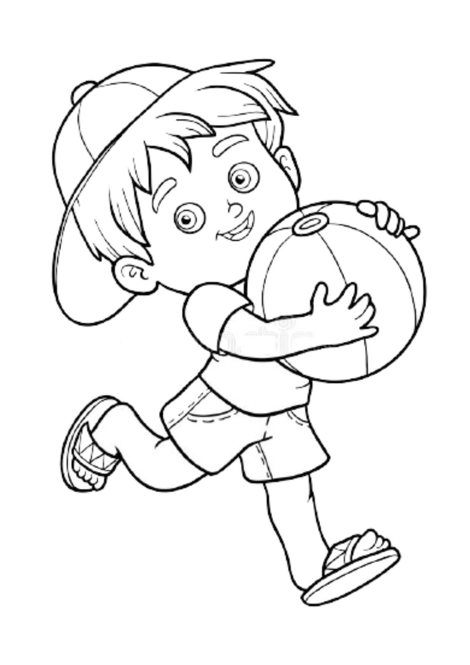 1 Boy Coloring Page, Child Coloring Page, Digital Product, Digital ...