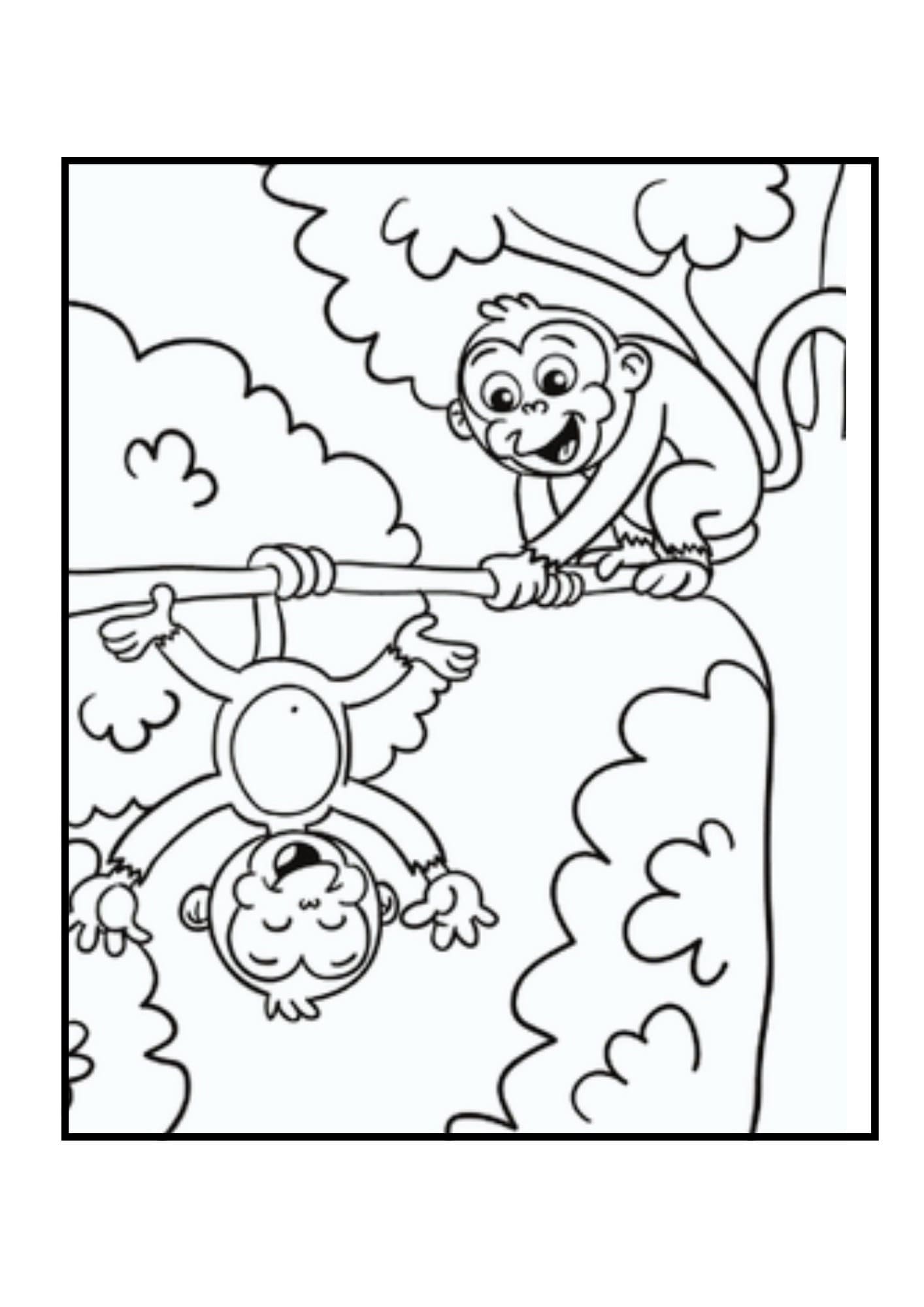 Ape Coloring Page