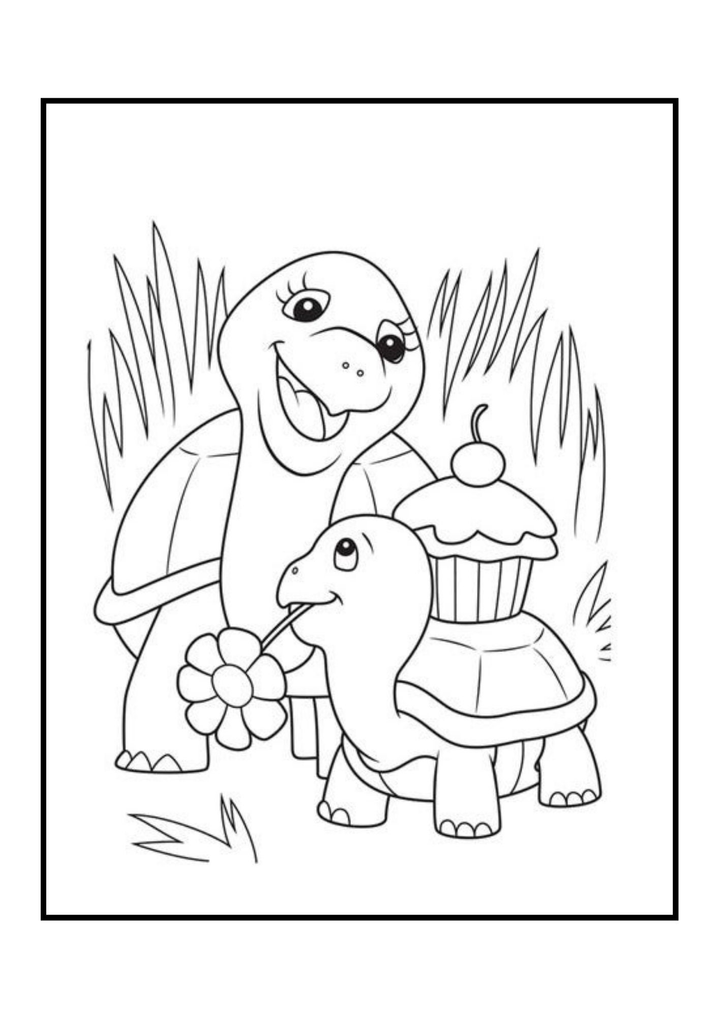 The Tortoise And The Hare Coloring
