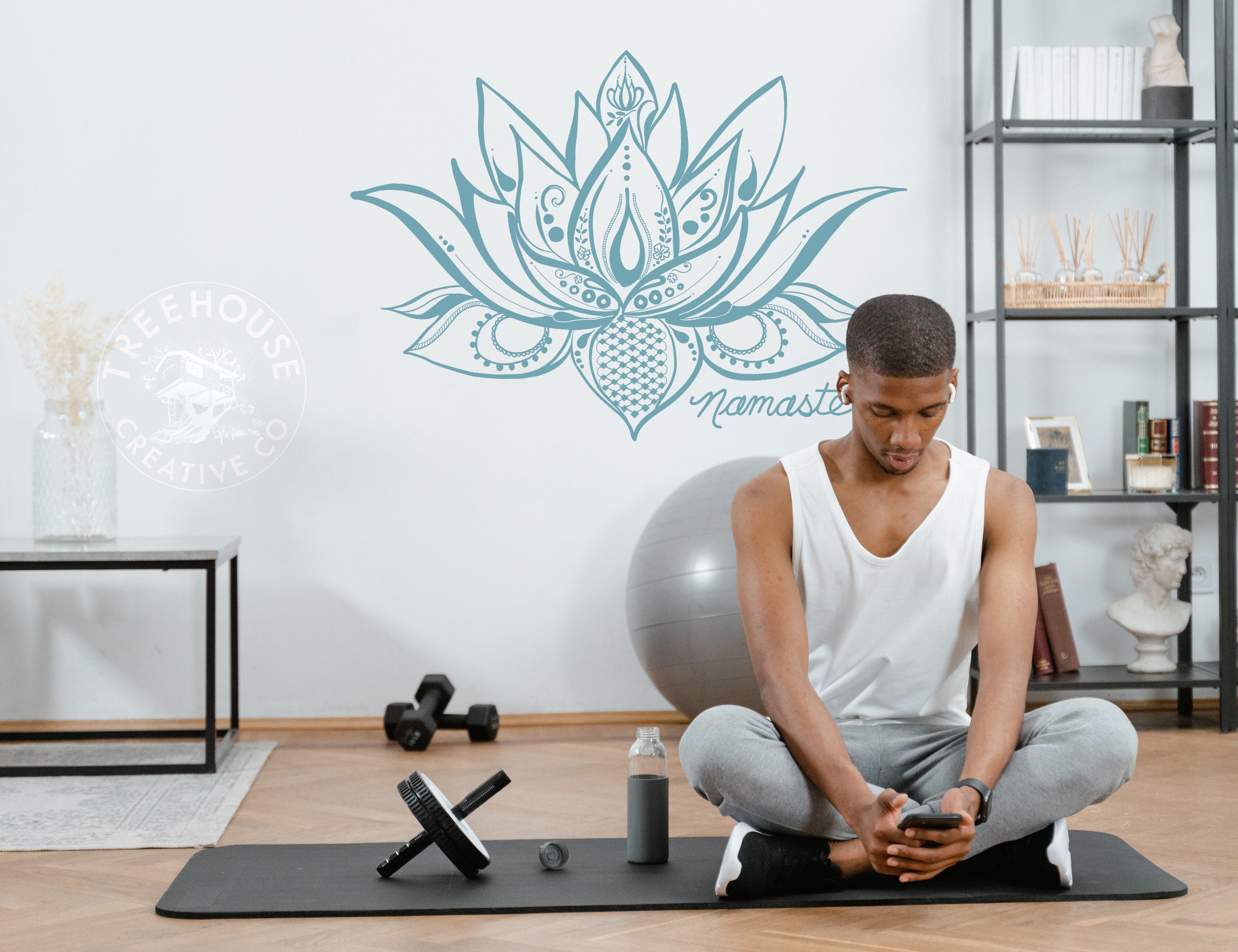 Lotus Flower, Printable File, Instant Digital Download, Yoga Lotus ...