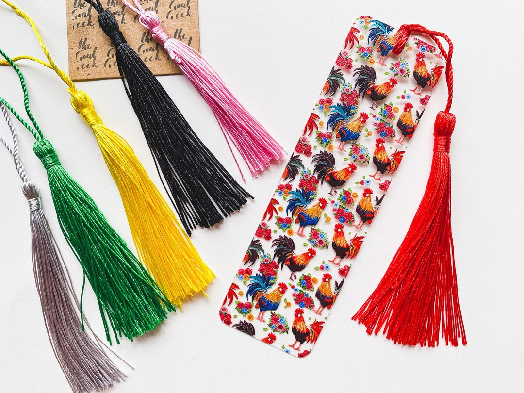 Chicken Bookmarks, Unique and Colorful Rooster Bookmarks for Book ...