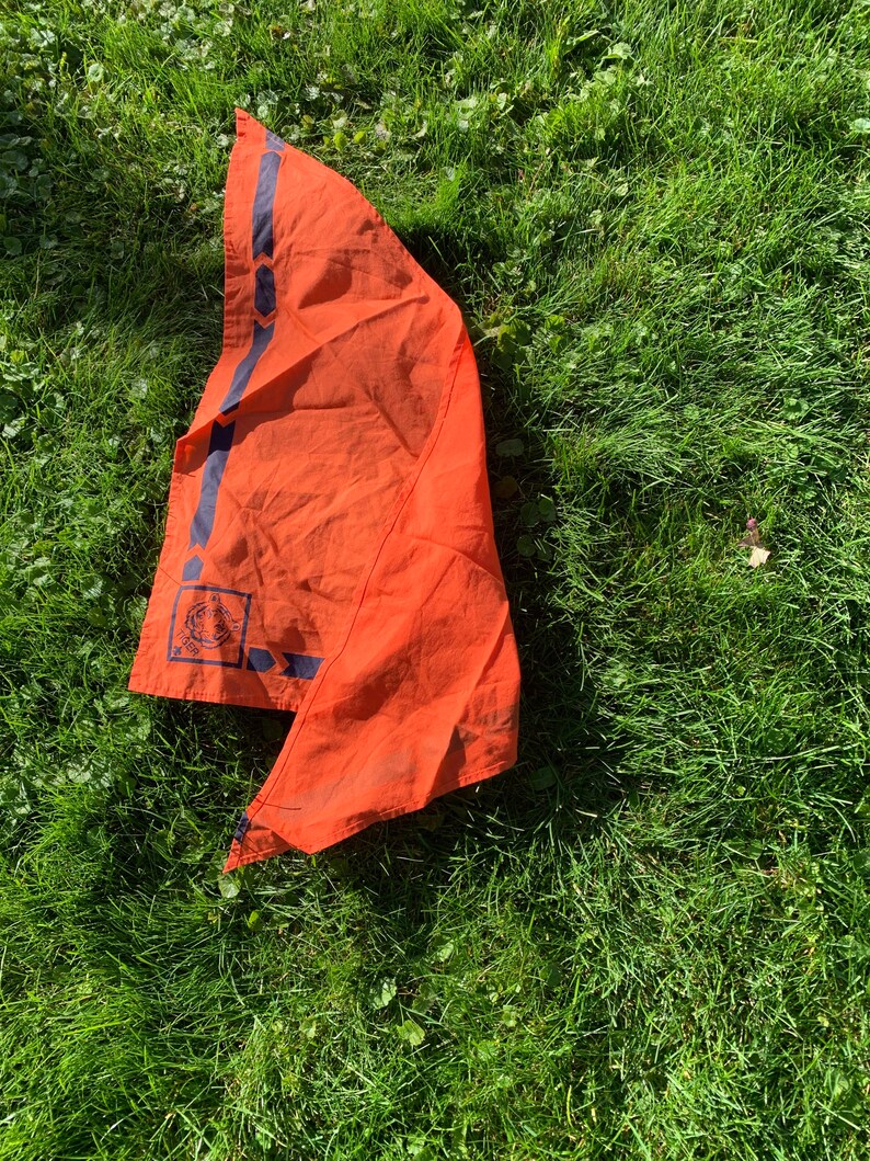 Tiger Cub Scouts Bandana, 1982, Orange and Navy - Etsy