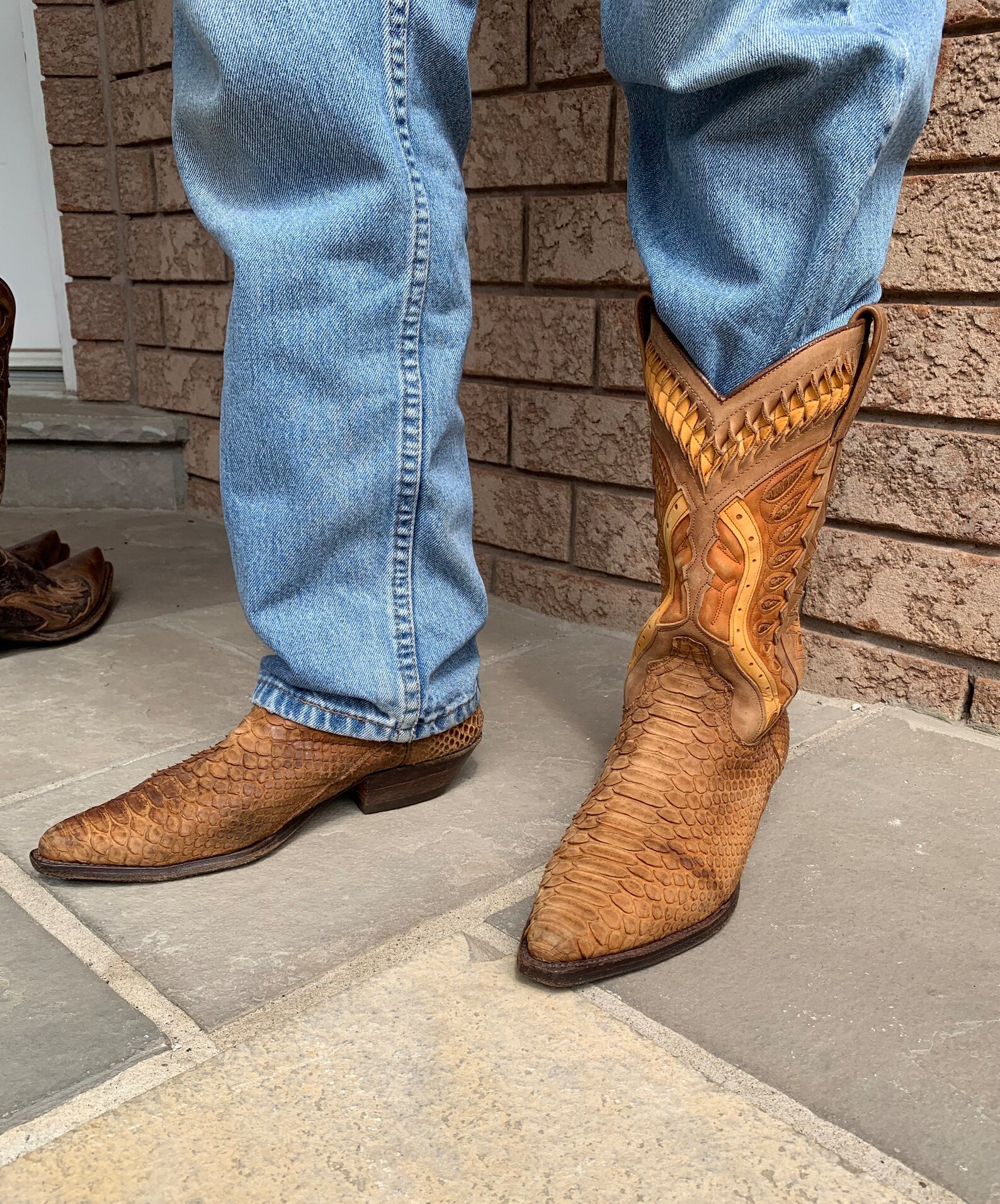 SENDRA 3588 Python Cowboy Boots Size 40 - Etsy