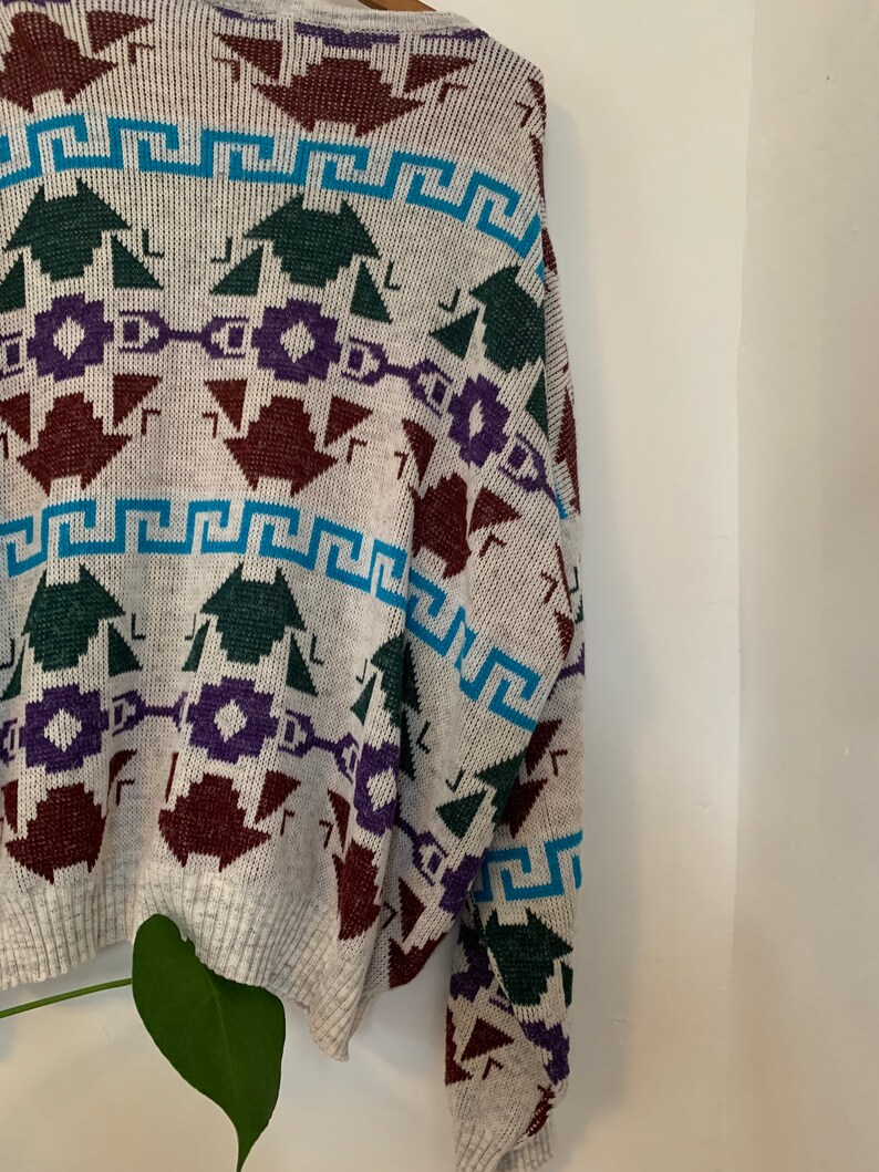 Vintage Italian Pattern Sweater - Etsy