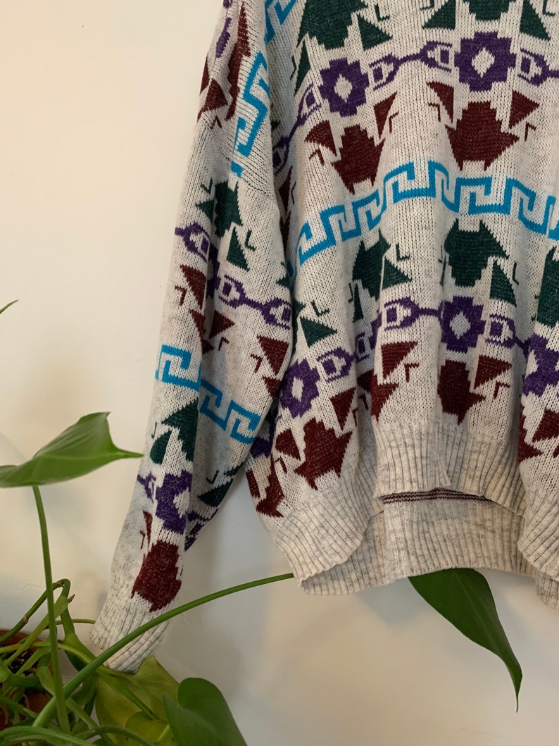 Vintage Italian Pattern Sweater - Etsy