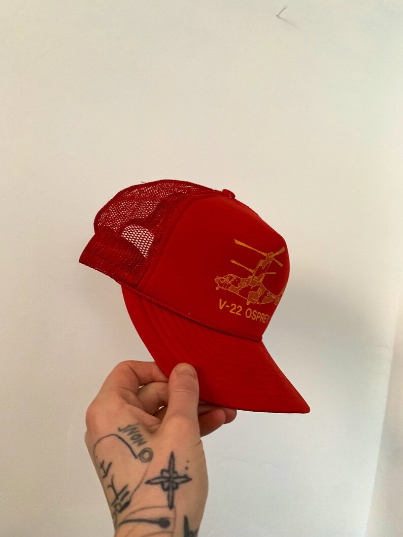 V-22 Osprey USAC Red Trucker Style Cap, Snap Back - Etsy
