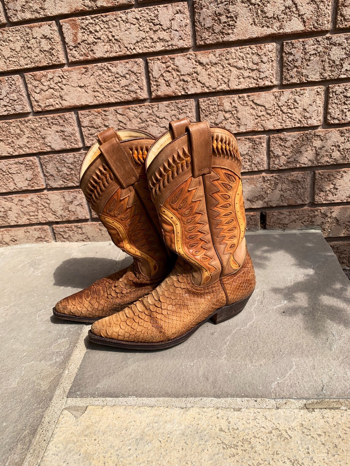 SENDRA 3588 Python Cowboy Boots Size 40 - Etsy