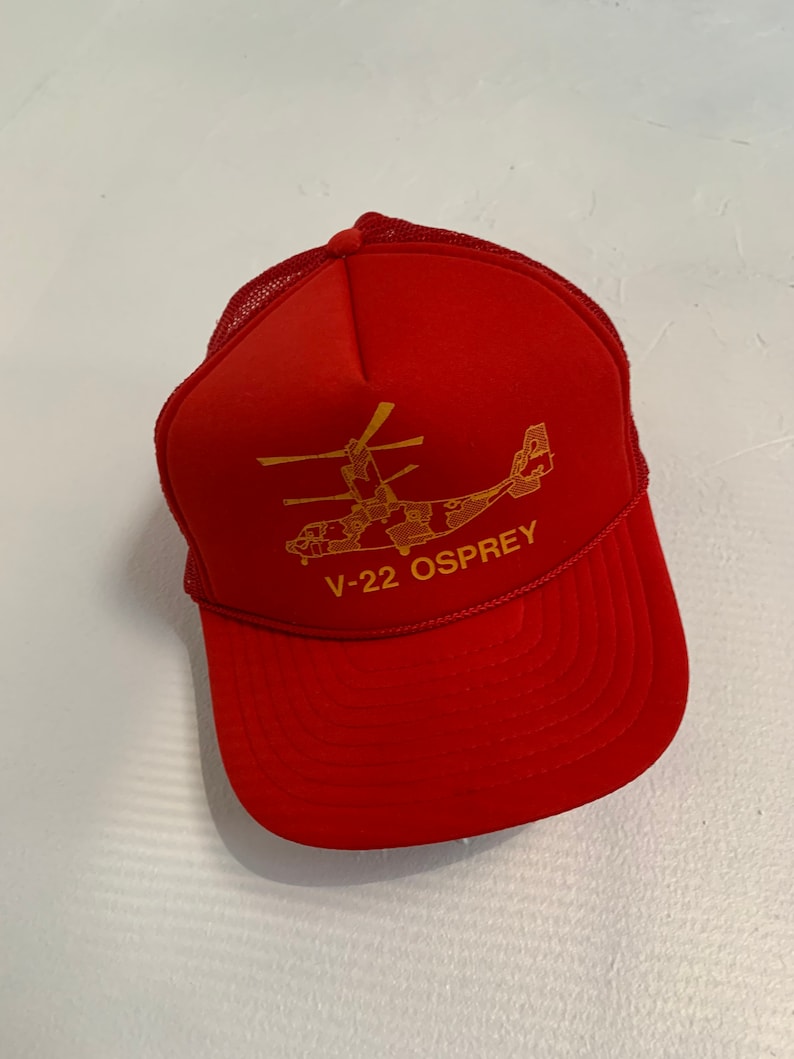 V-22 Osprey USAC Red Trucker Style Cap Snap Back - Etsy