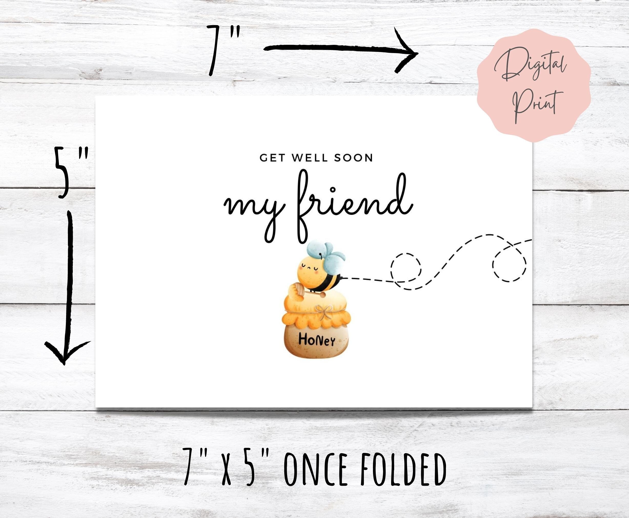 Printable Get Well Card | Get Well Soon Friend Printable Card | Digital ...