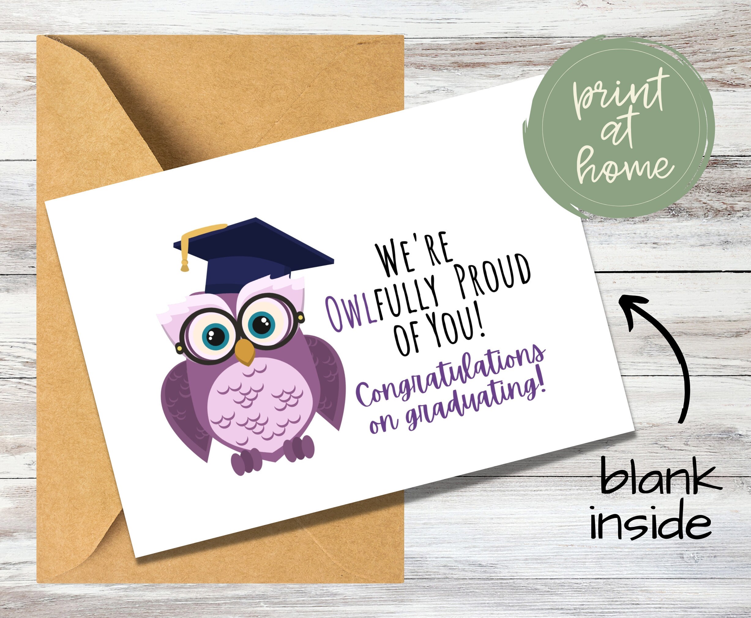 Downloadable Graduation Card | Printable Card for Graduation From ...