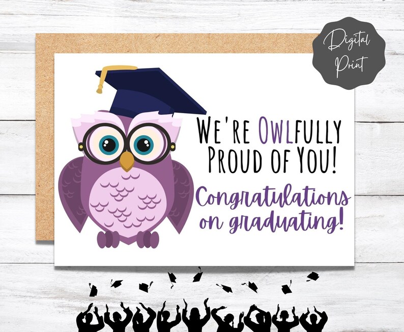 Downloadable Graduation Card Printable Card for Graduation | Etsy