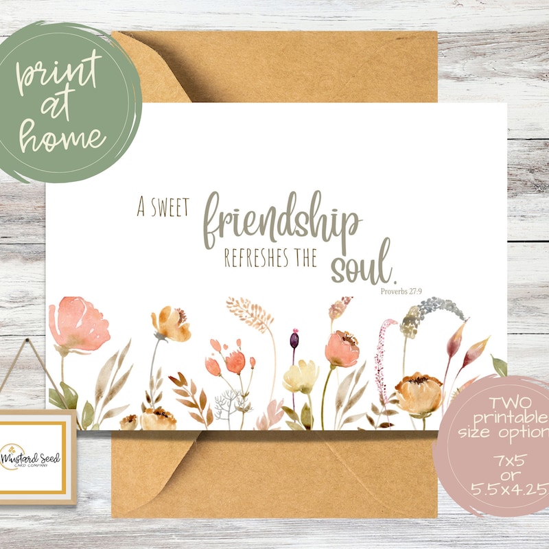 Friendship Card - Etsy