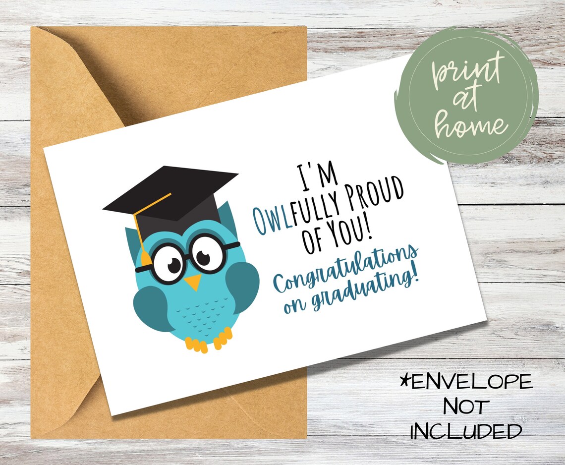 Printable Graduation Card High School Graduation Card College ...