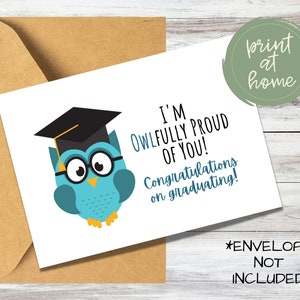 Printable Graduation Card | High School Graduation Card | College ...