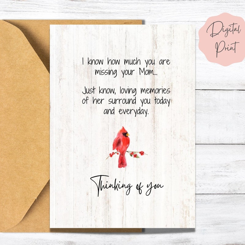 Cardinal Card - Etsy