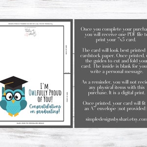 Printable Graduation Card High School Graduation Card - Etsy