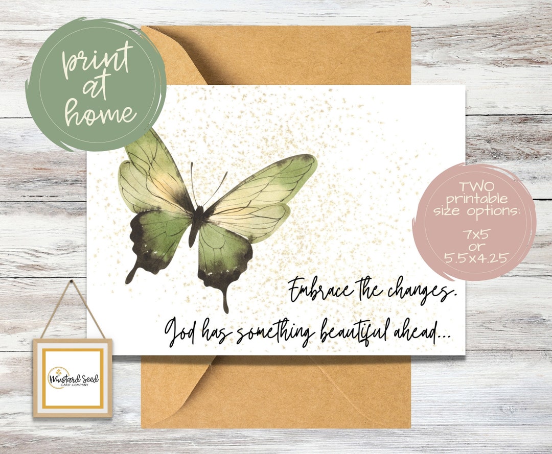 Printable Encouragement Card for a Friend Who is Going Through Changes ...